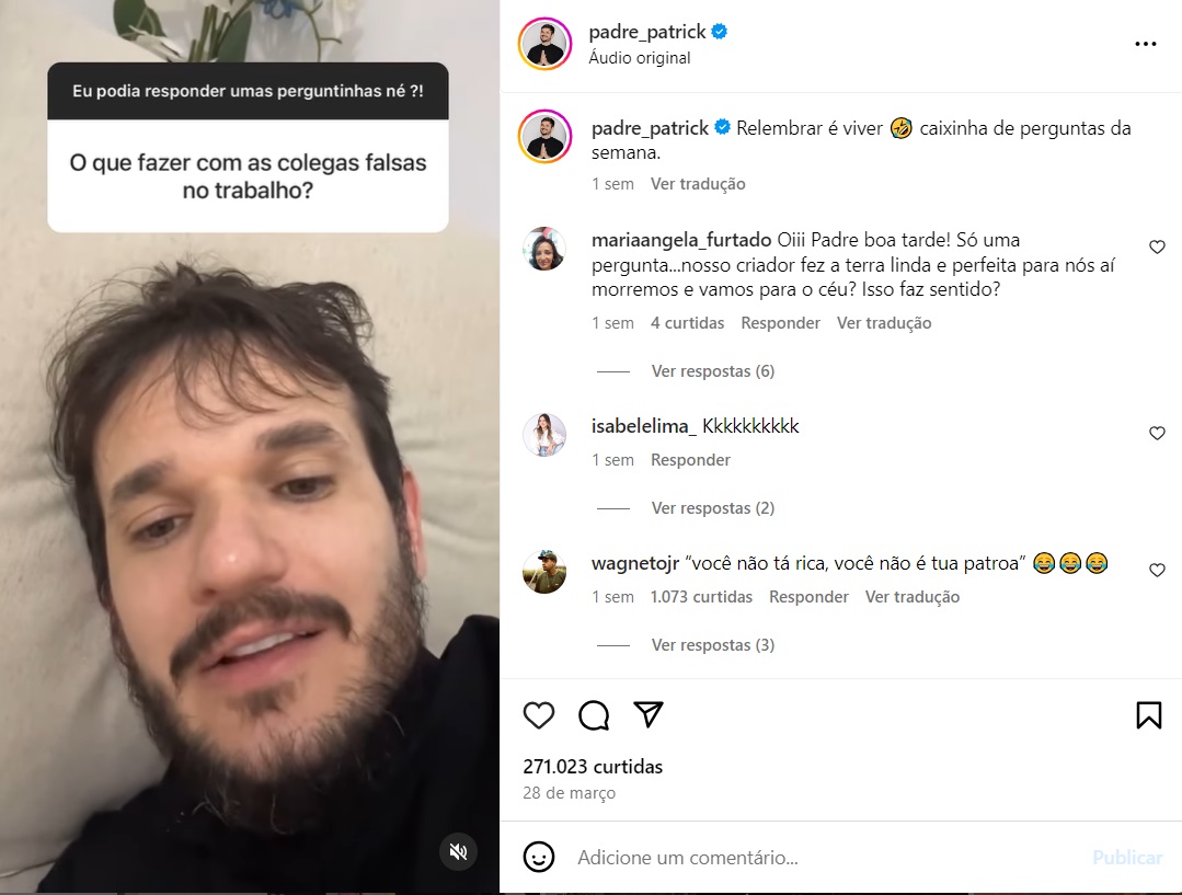 IDe+ - Padre Patrick Fernandes: ele é fora da caixinha, sucesso nas ...